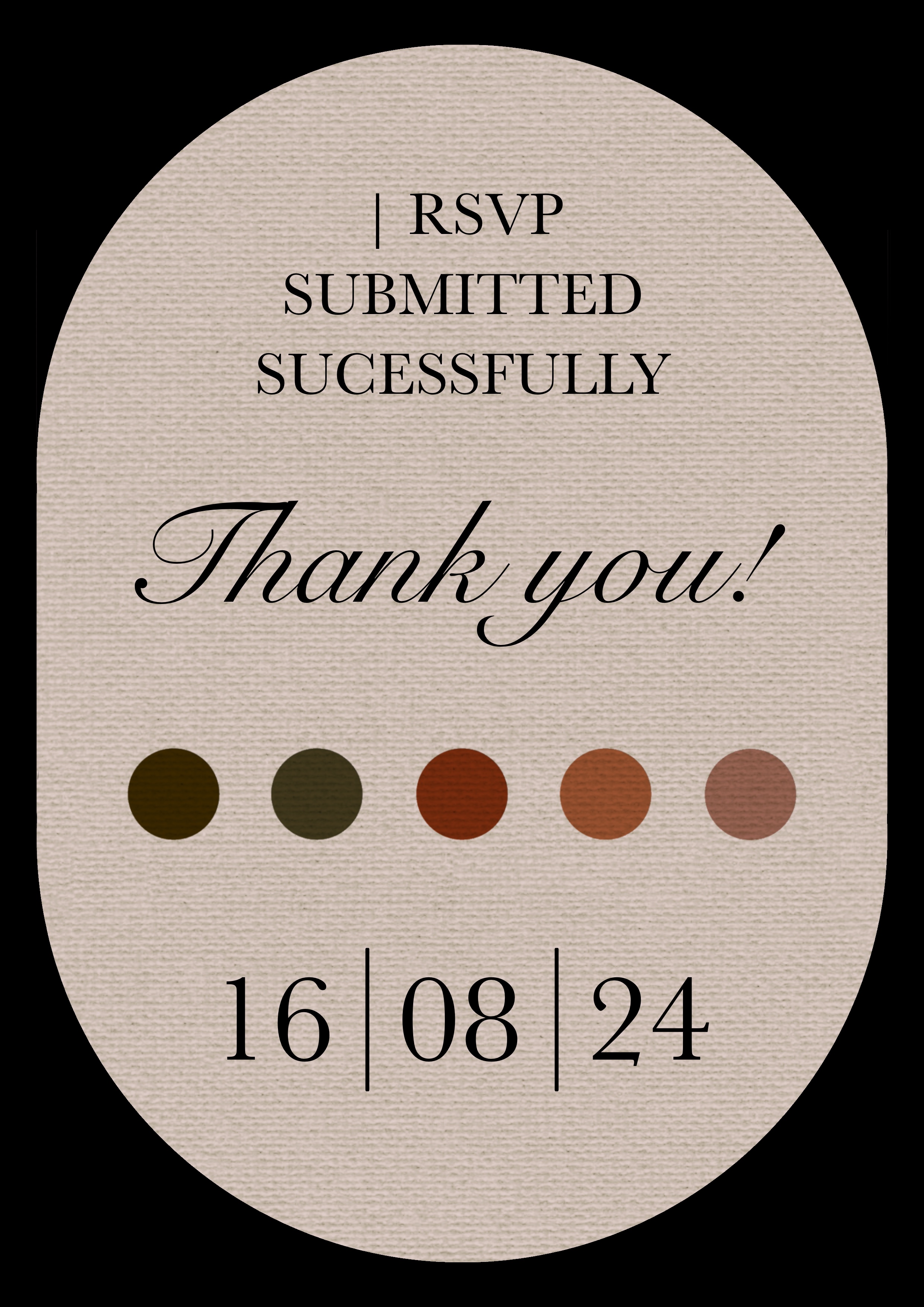Wedding day RSVP